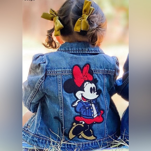 Disney | Jackets & Coats | Disney Gap Minnie Mouse Denim Jacket New ...